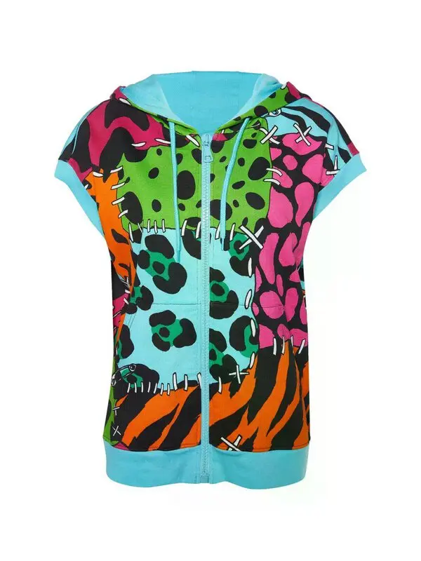 Moschino Printed Sleeveless Hoodie