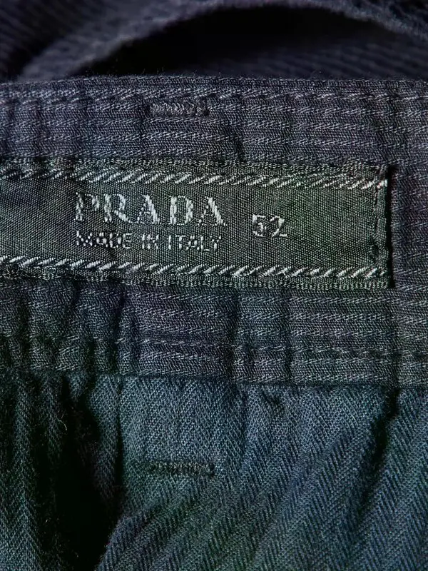 Prada Stripe Pattern Trousers