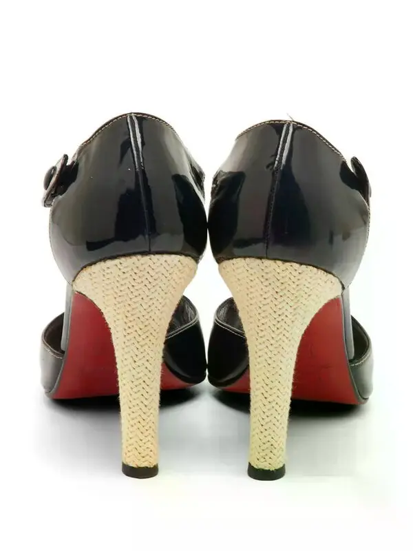 CHRISTIAN LOUBOUTIN T-strap Peep-toe Pumps