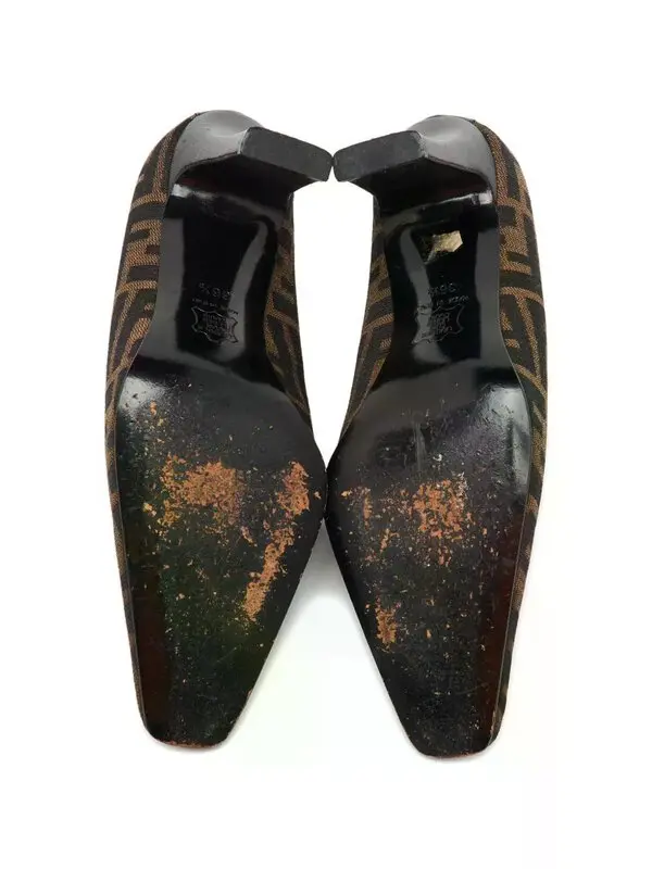 Fendi Zucca Patterned Heeled Pumps