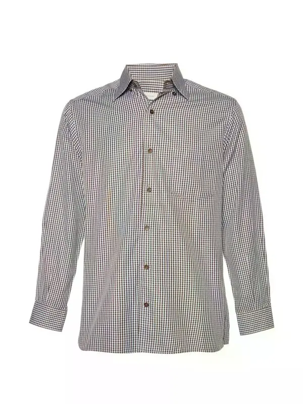 Ermenegildo Zegna Micro-checked Button-down Shirt