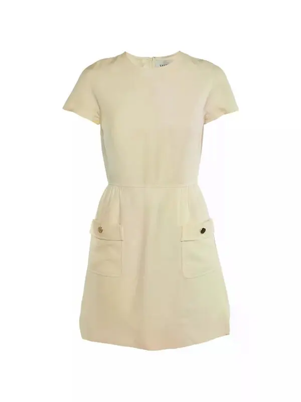 Valentino Garavani Cream White Pocket Mini Dress