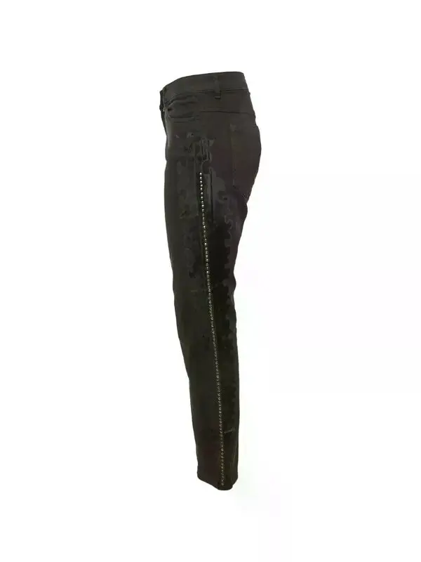 Just Cavalli Flock-print Slim-fit Jeans