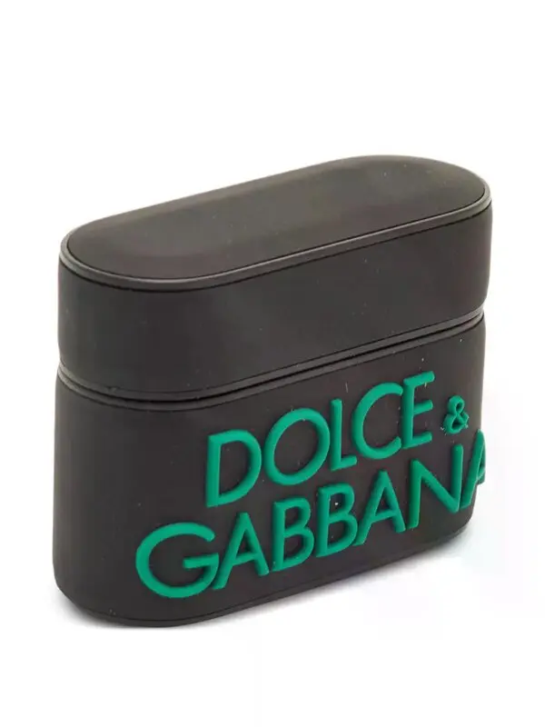 Dolce & Gabbana Embossed-logo Airpods Pro Case - Black