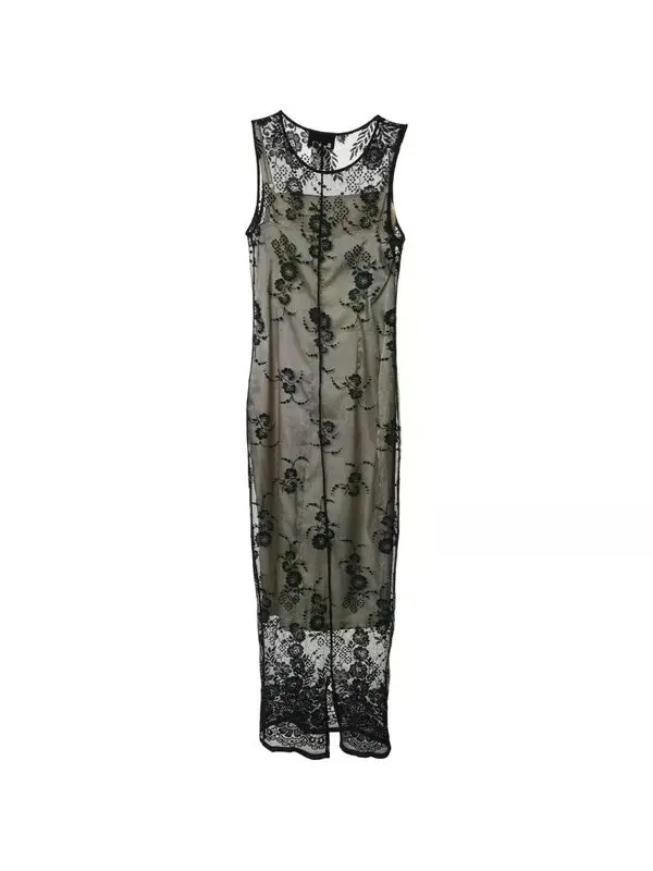 Dolce & Gabbana Floral Tulle Maxi Dress