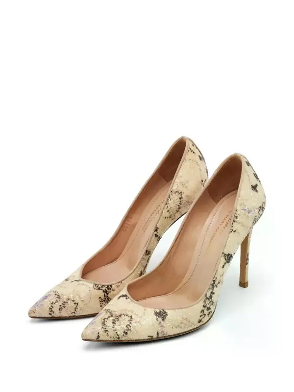 GIANVITO ROSSI Sequin Embellished Pointed-toe Pumps