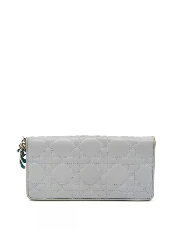Dior Lady Cannage Wallet - Blue