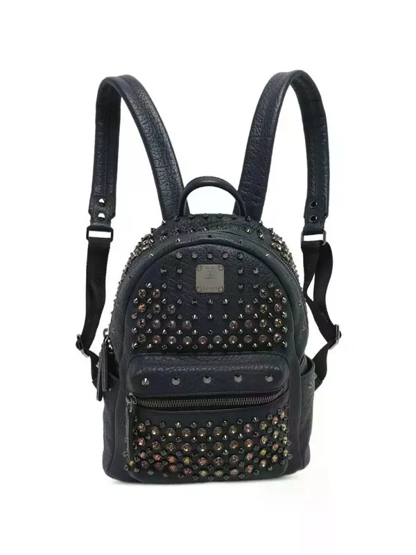 Mcm Stark Studded Leather Backpack