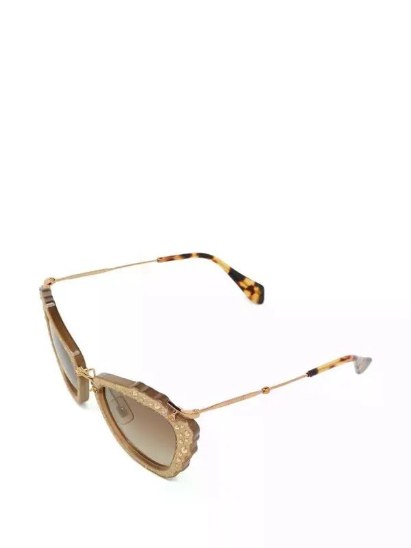 Miu Miu Embellished Cat-eye Sunglasses