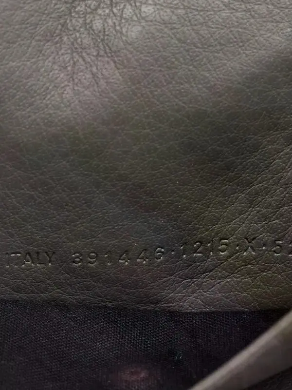 Balenciaga Papier Leather Wallet - Grey