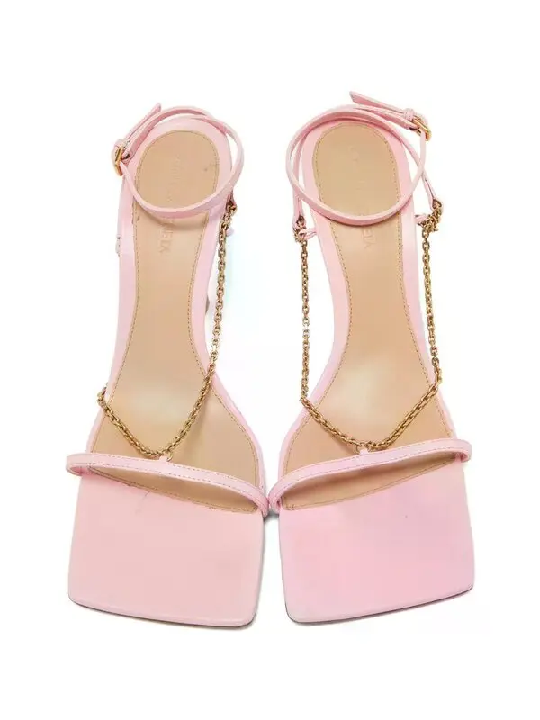Bottega Veneta Leather Chain-link T-strap Sandals