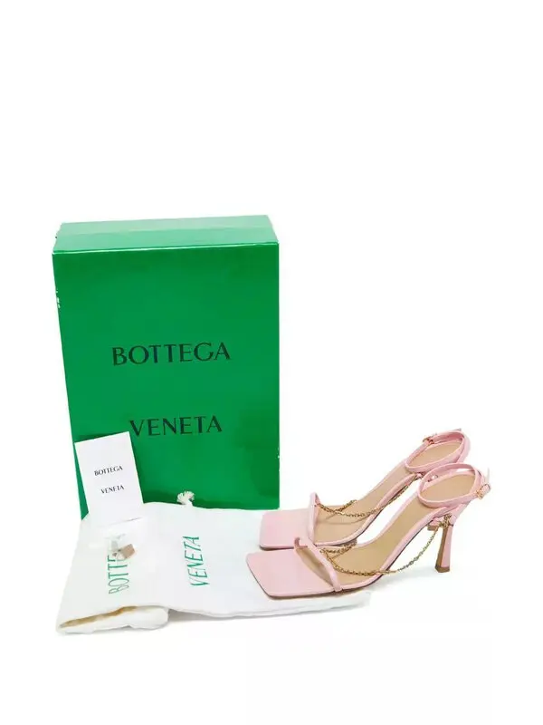 Bottega Veneta Leather Chain-link T-strap Sandals