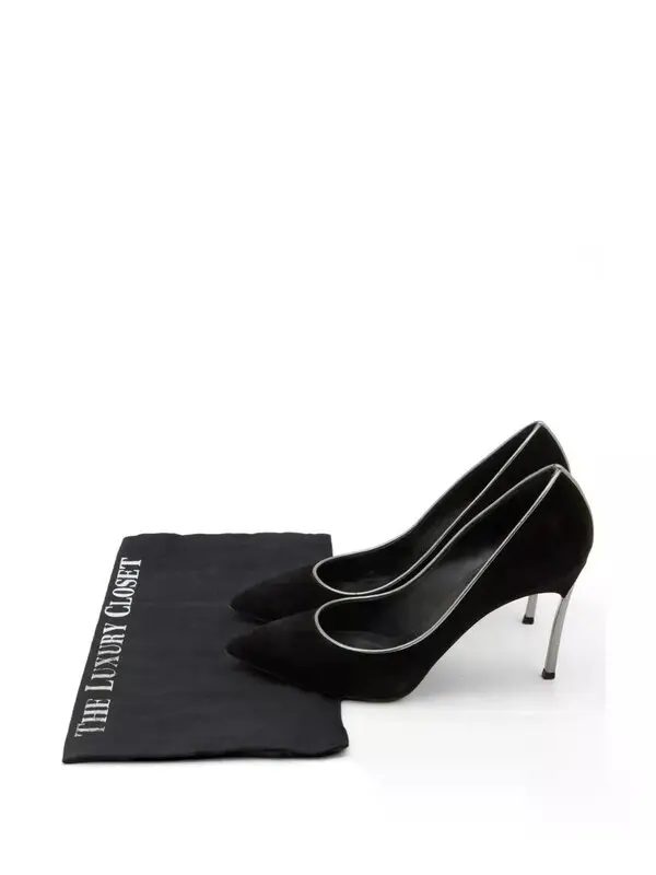Casadei Blade Suede Pumps