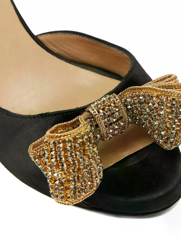 Valentino Garavani Crystal-embellished Bow Pumps