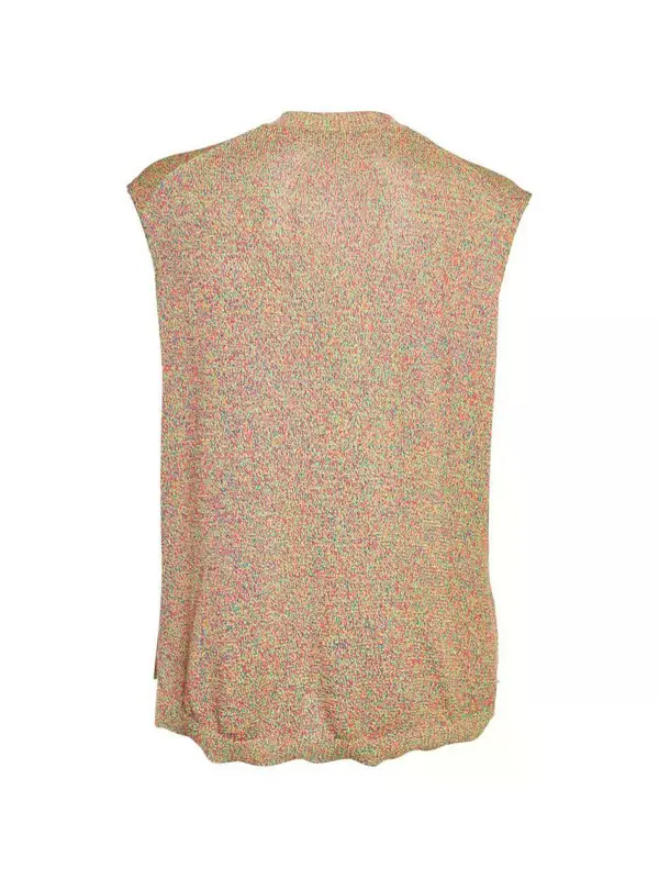 Kenzo Sleeveless Embroidered Logo Knit Sweater