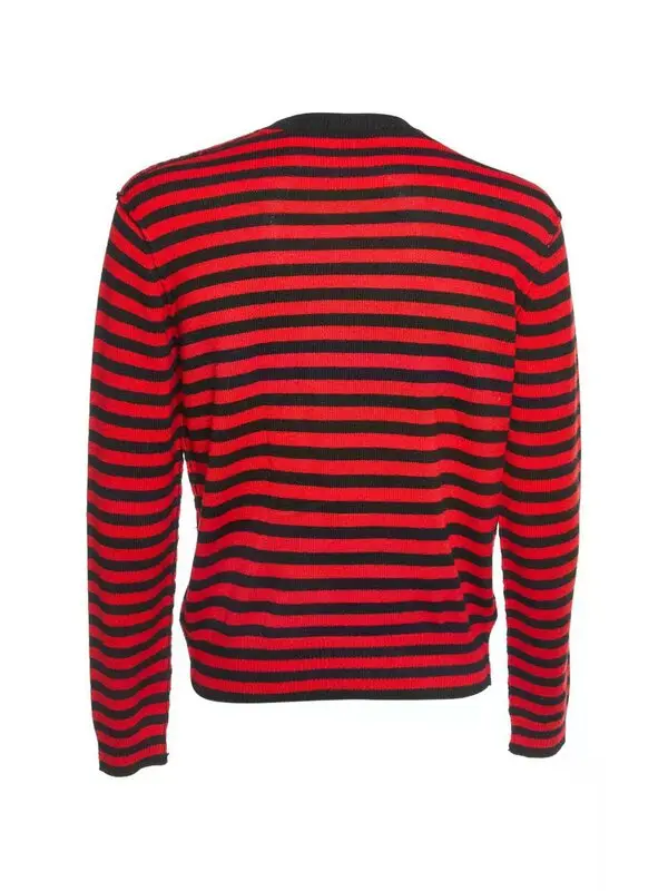 Alexander McQueen Striped Wool Knitted Sweater