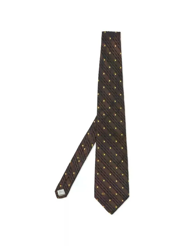 Valentino Garavani Silk Tie - Brown