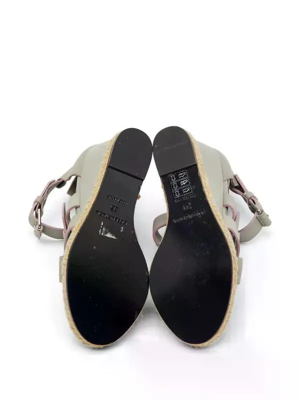 Balenciaga Ankle-strap Espadrille Wedge Sandals