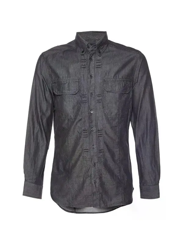 Just Cavalli Pintuck-detail Button-down Shirt