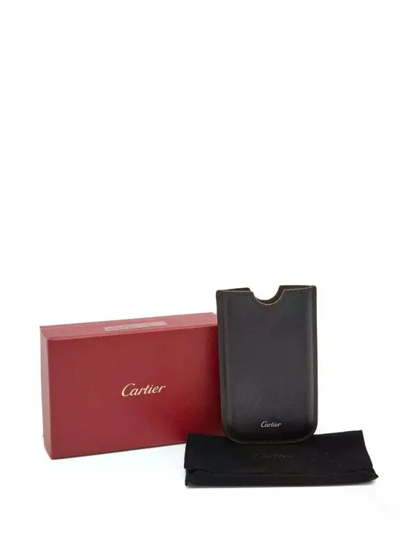 Cartier Logo-print Leather Phone Case