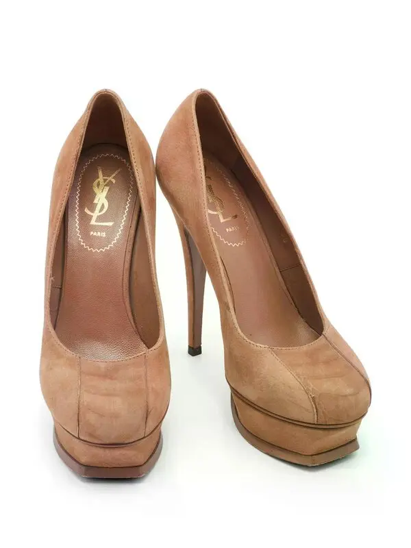Saint Laurent Tribtoo Platform Pumps - Neutrals