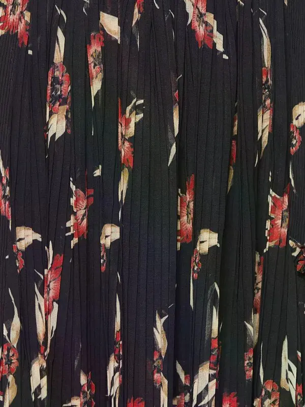 Isabel Marant Étoile Floral-print Pleated Asymmetric Skirt