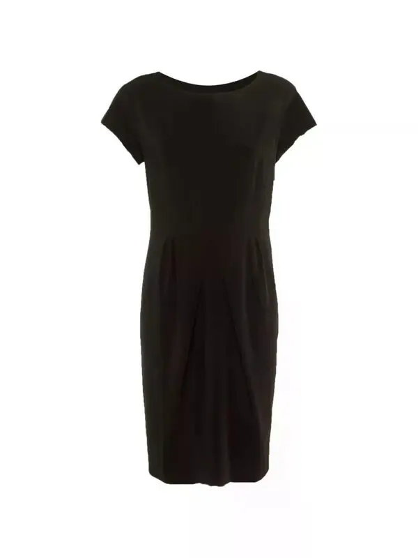 Max Mara Crepe Pleated Dress
