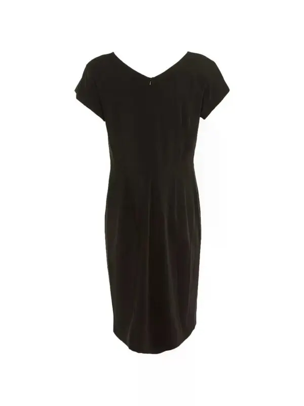 Max Mara Crepe Pleated Dress