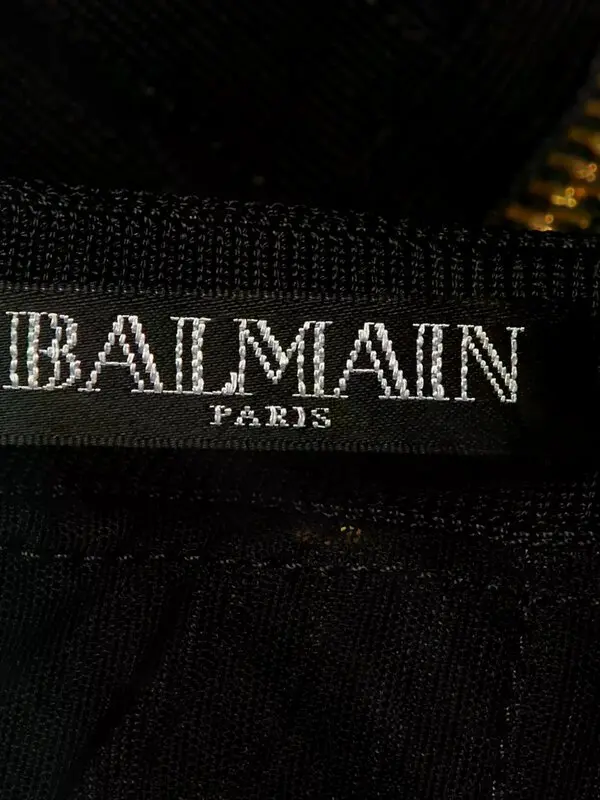 Balmain Mesh Insert Bandage Mini Dress