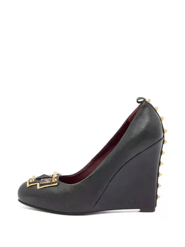 Marc Jacobs Stud-embellished Wedge Pumps