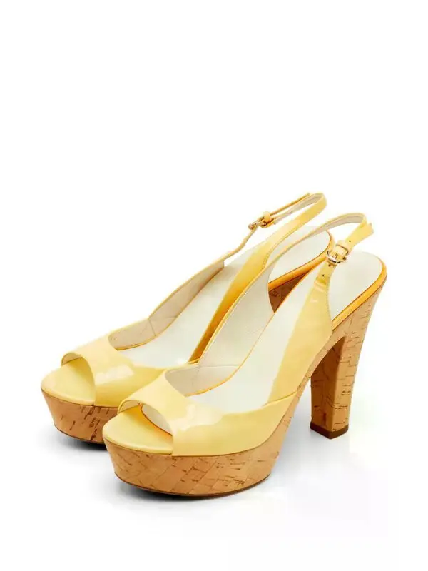 Gucci Patent Leather Platform Sandals