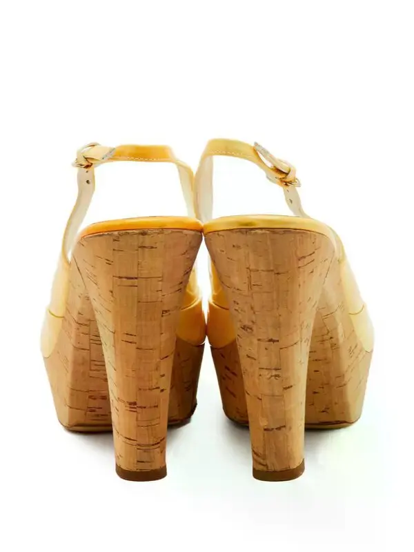 Gucci Patent Leather Platform Sandals