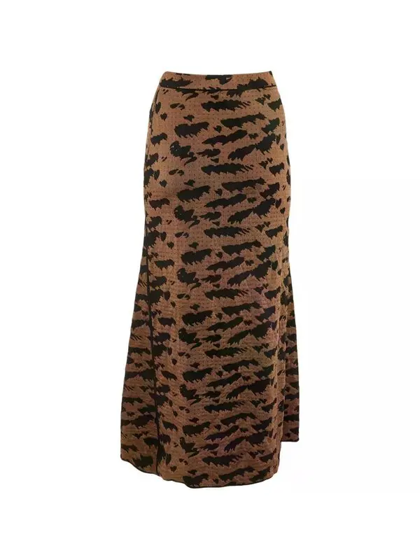 Nanushka Patterned Knit Maxi Skirt
