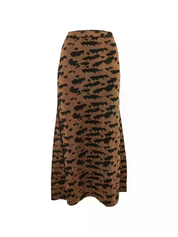 Nanushka Patterned Knit Maxi Skirt