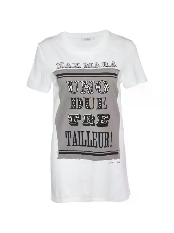 Max Mara Cotton Logo Print T-shirt