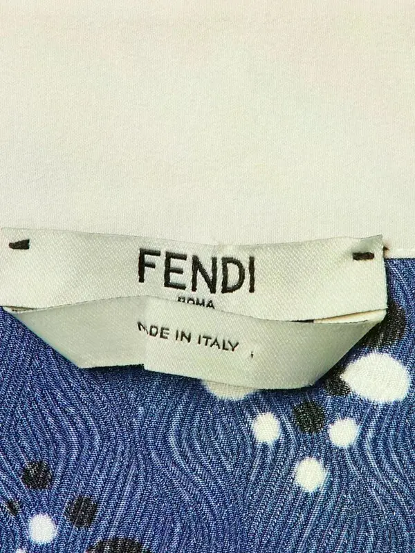 Fendi Printed Silk Dress