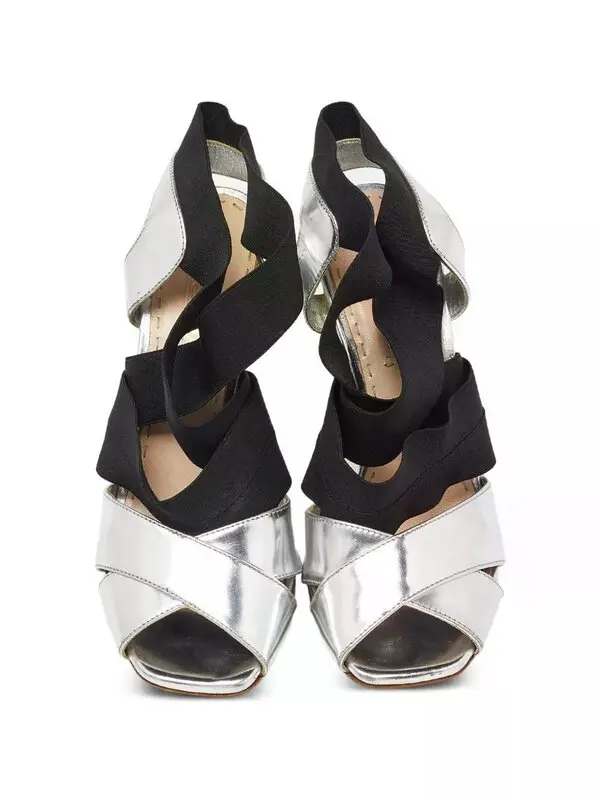 Prada Strappy Open-toe Leather Heeled Sandals