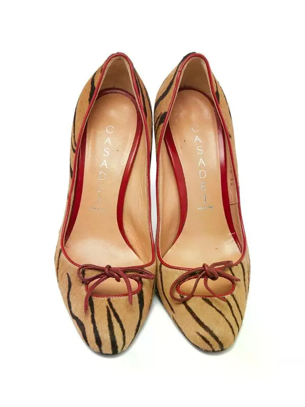 Casadei Zebra-print Calf Hair Pumps