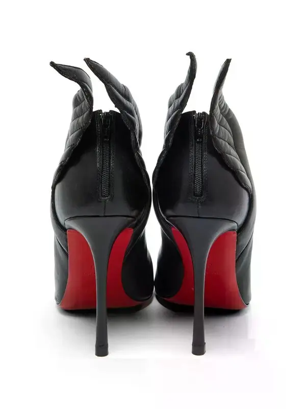 CHRISTIAN LOUBOUTIN Leather Wing Detail Heeled Ankle Boots