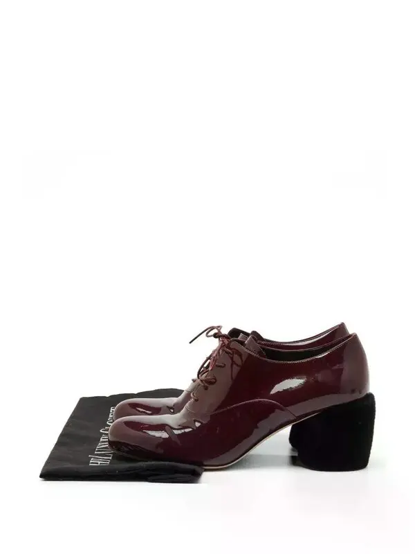 Miu Miu Patent Leather Shearling Oxfords