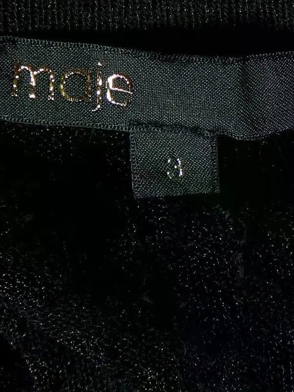 Maje Patterned Lace Long-sleeve T-shirt