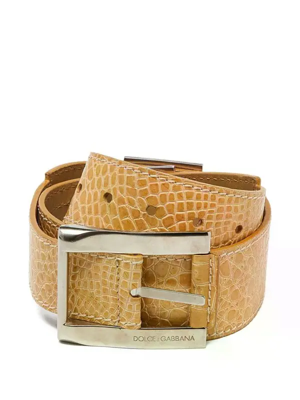 Dolce & Gabbana Buckle Belt - Neutrals