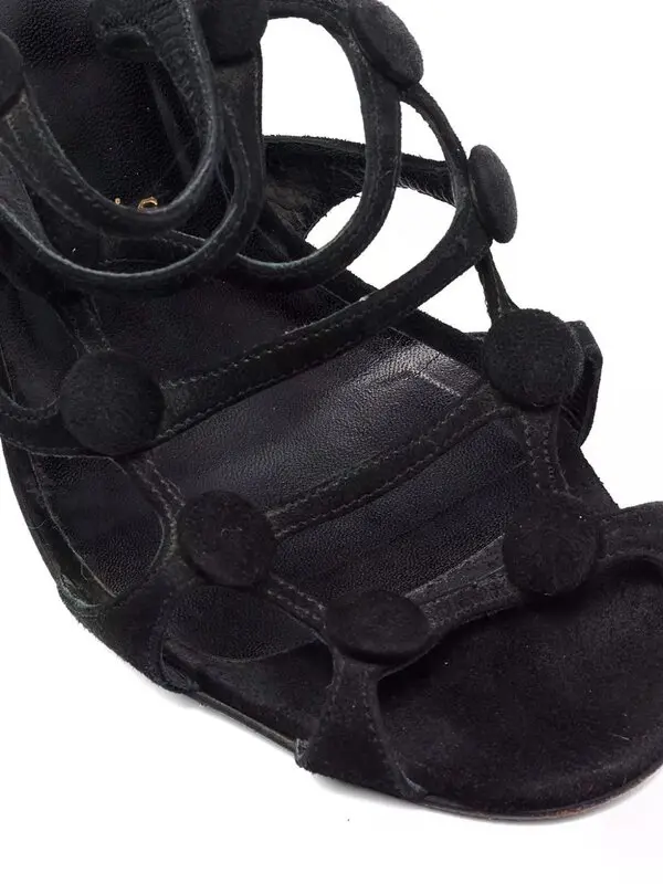 CHRISTIAN LOUBOUTIN Suede Cage Sandals