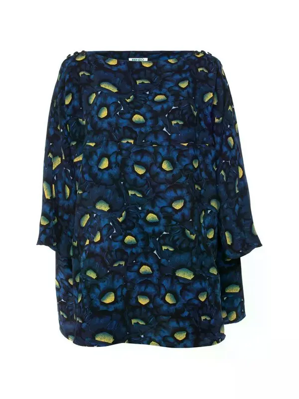 Kenzo Floral Print Oversized Blouse