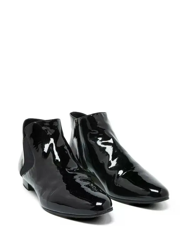 Miu Miu Almond-toe Leather Chelsea Boots