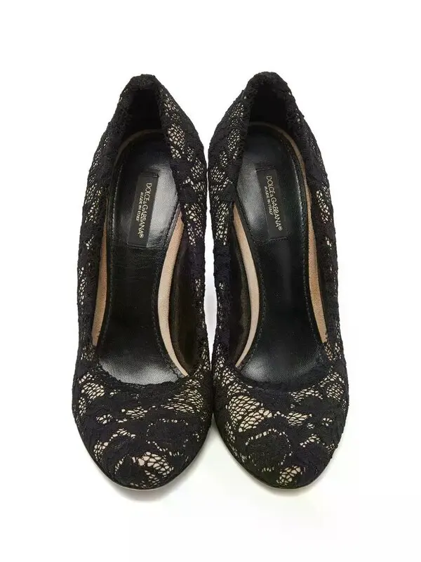 Dolce & Gabbana Lace Round-toe Pumps
