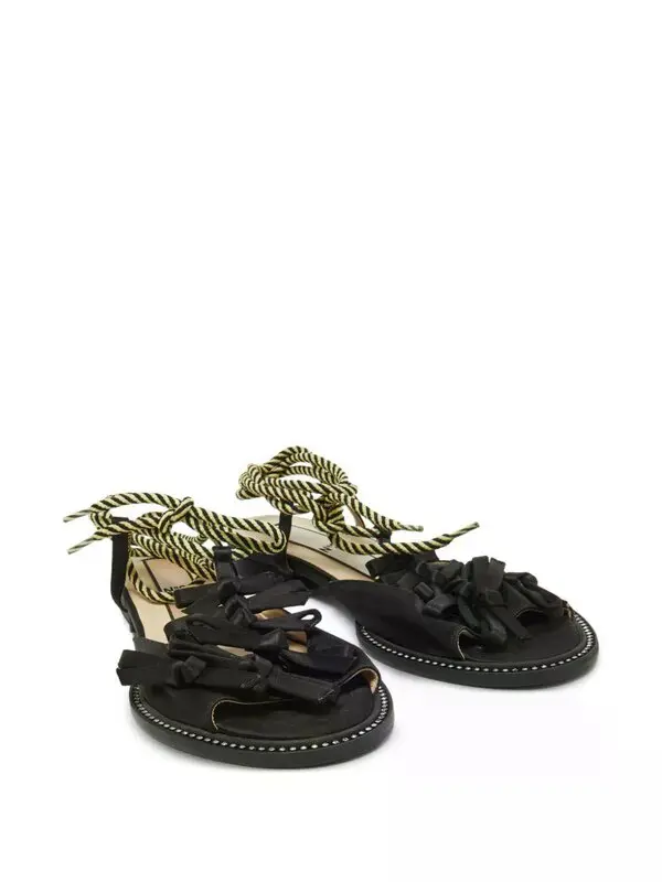 N°21 Knotted Ankle-tie Sandals
