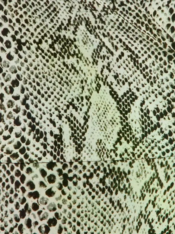 Norma Kamali Snake-print Wrap Midi Dress