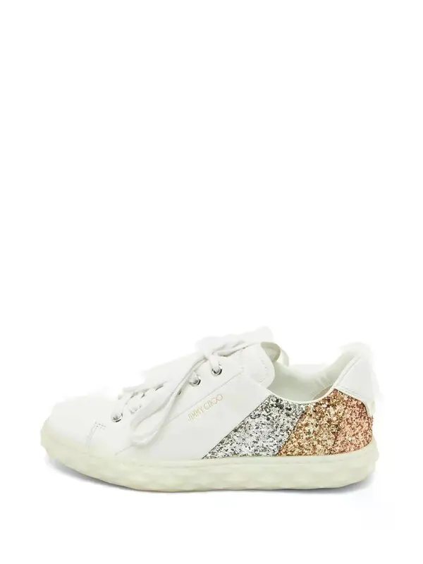 JIMMY CHOO Diamond Glitter Sneakers