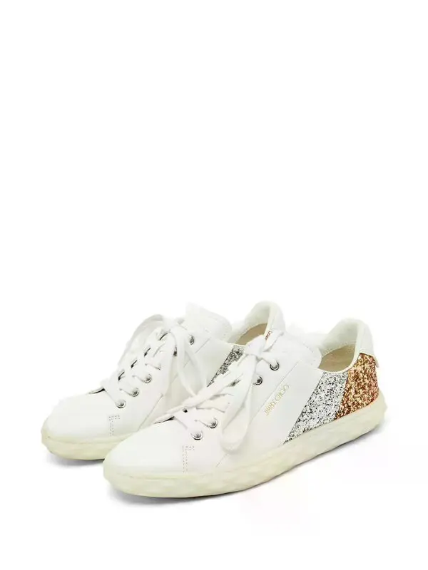 JIMMY CHOO Diamond Glitter Sneakers